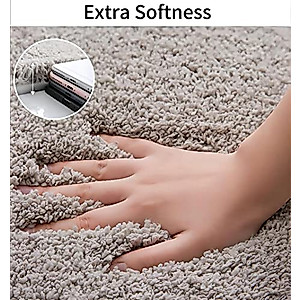 Vodiver Pink Bathroom Rugs Mat, Pink Bath Mat for Bathroom Non Slip, Ultra Soft Washable Cute and Super Absorbent Bath Rugs for Tub, Shower (20x32, Pink)