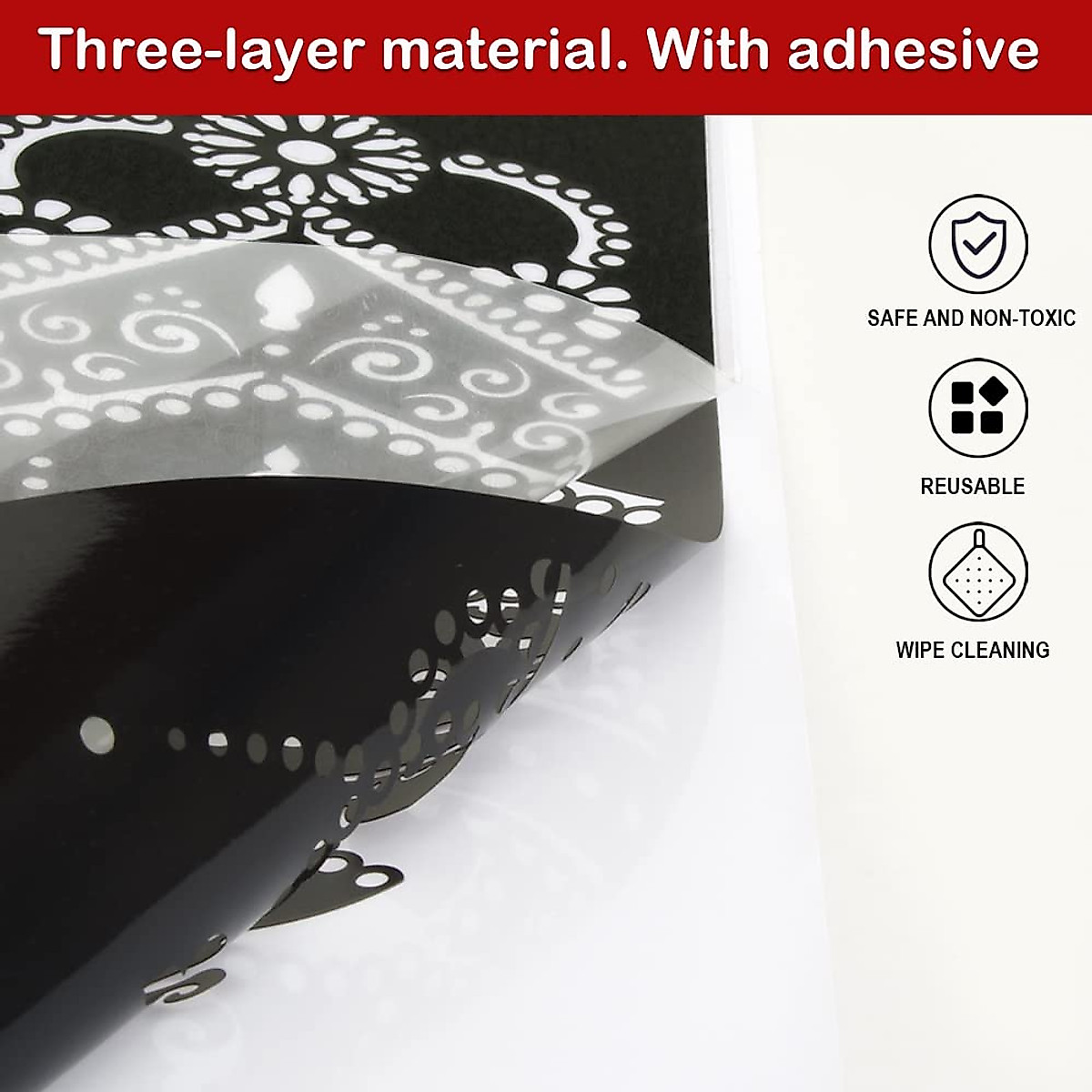 Henna tattoo stencils kit,Reusable henna stencils for Hand Forearm Glitter Airbrush Diy Tattooing Template, Indian Temporary Tattoo Stickers for Women Girls（8.2" x 4.7"）