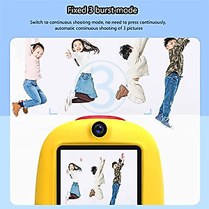 MIANHT Instant Print Digital Camera - Kids Digital Camera, Ink Free Printing 1080P Video Camera, 26MP Digital Camera for Kids, with 32GB SD Card, Color Pens, Print Papers