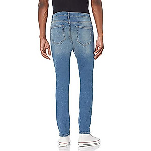 Amazon Essentials Men's Skinny-Fit Comfort Stretch Jean (Previously Goodthreads), Light Blue Broken-in, 30W x 29L