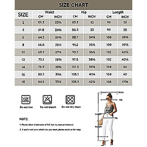 POTILI Women's High Waisted Jeans for Women Distressed Ripped Jeans Butt Lifting Skinny Stretch Denim Pants White Size 14