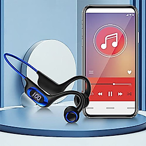 Air Conduction Headset Wireless Bluetooth Headset Sports Running Power Digital Display Air Conduction is More HiFi Sound Quality, Open Listening