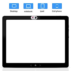 SOLUSTRE 2PCS Camera Privacy Cover SSD Laptop Webcam Blocker latop Computer Tablet Lap desks Web Camera Cover Slider White Environmental Protection Material Plastic Protection Cap Flat