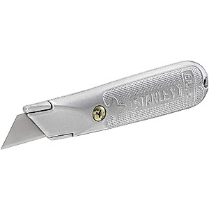 Stanley 2-10-199 199E Fixed Blade Knife, Silver