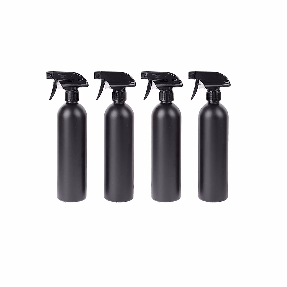 PEPAXON Plastic Spray Bottle for Hair Plant Mister Spray Bottle Cleaning Spray Bottle 500ml Black Pack of 2 17OZ (2)