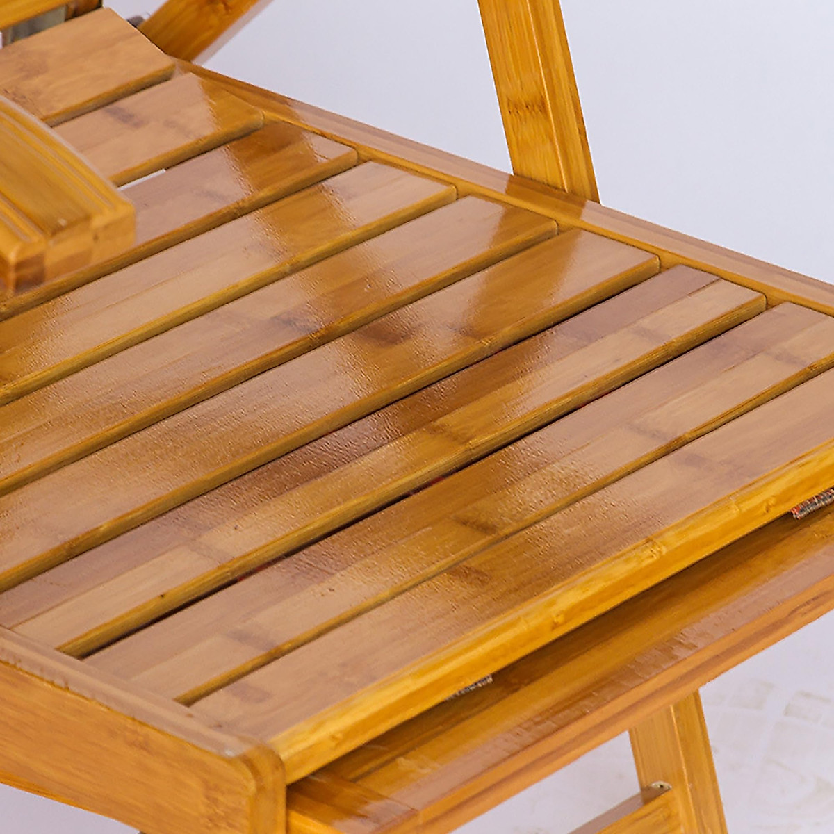 Camping chairs, beach chair, lounge chair, outdoor chairs, lawn chairs, zero gravity chairs, bamboo Lounge Chair Large Adjustable Rocking Chair Reclining Patio Chair with Headrest Pillow ( Color : Bro