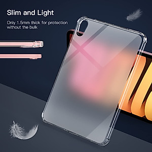 Case Compatible with iPad Mini 6 (8.3 inch, 2021), Slim and Light, Matte Non-Slip,Yellowing Resistant, Hard Back, Soft Frame, Fully Supports Pencil 2, Case for Mini 6