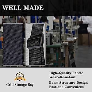 Rilltowpe BBQ Storage, BBQ Bags for Outdoor Grilling, BBQ Tool Storage, BBQ Hardware and Tools BBQ Bags, Portable BBQ Bags for Camping and Hiking BBQs.