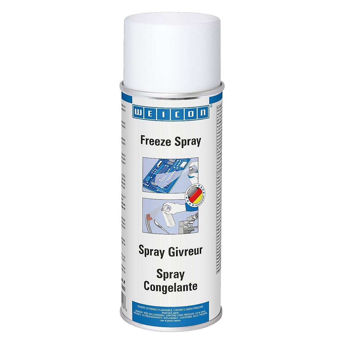 WEICON Freeze Spray | 13.5 oz (400 ml) | Targeted cooling down to -49°F (-45°C) | workshop ice spray for troubleshooting, sensor testing, mounting aid for fits, thermostat test