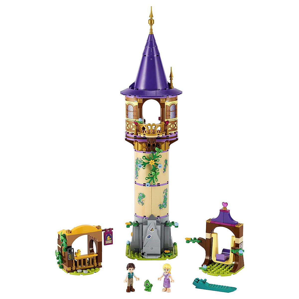 LEGO Disney Princess Rapunzel’s Tower 43187 Castle Building Toy Kit and Playset with 2 Mini-Dolls from Tangled Movie, Gift Idea for Kids, Girls and Boys