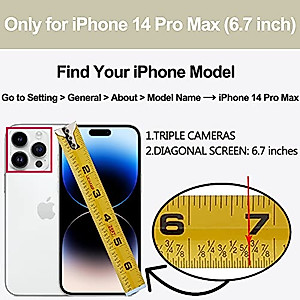 LAMEEKU Wallet Case Compatible with iPhone 14 Pro Max, Leather Case with Card Holder, 360°Rotation Ring Kickstand, RFID Blocking Protective Case Designed for Apple iPhone 14 Pro Max 6.7'' Beige (2022)