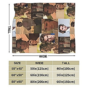 Uilove John B Outer Banks Super Soft Cozy Blanket Microfiber Flannel Lightweight Throw Blanket for Bed Couch Sofa Chair Living Room,Suite for All Season 50 inch x40 inch