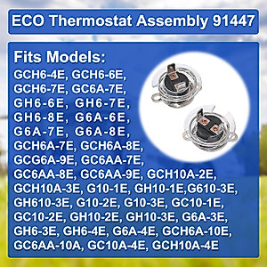 ECO Thermostat Assembly Replacement for Atwood 91447 Replacement Part for Water Heater Repair Parts Fit for RV, Motor Home Emergency Cutoff Service Kit
