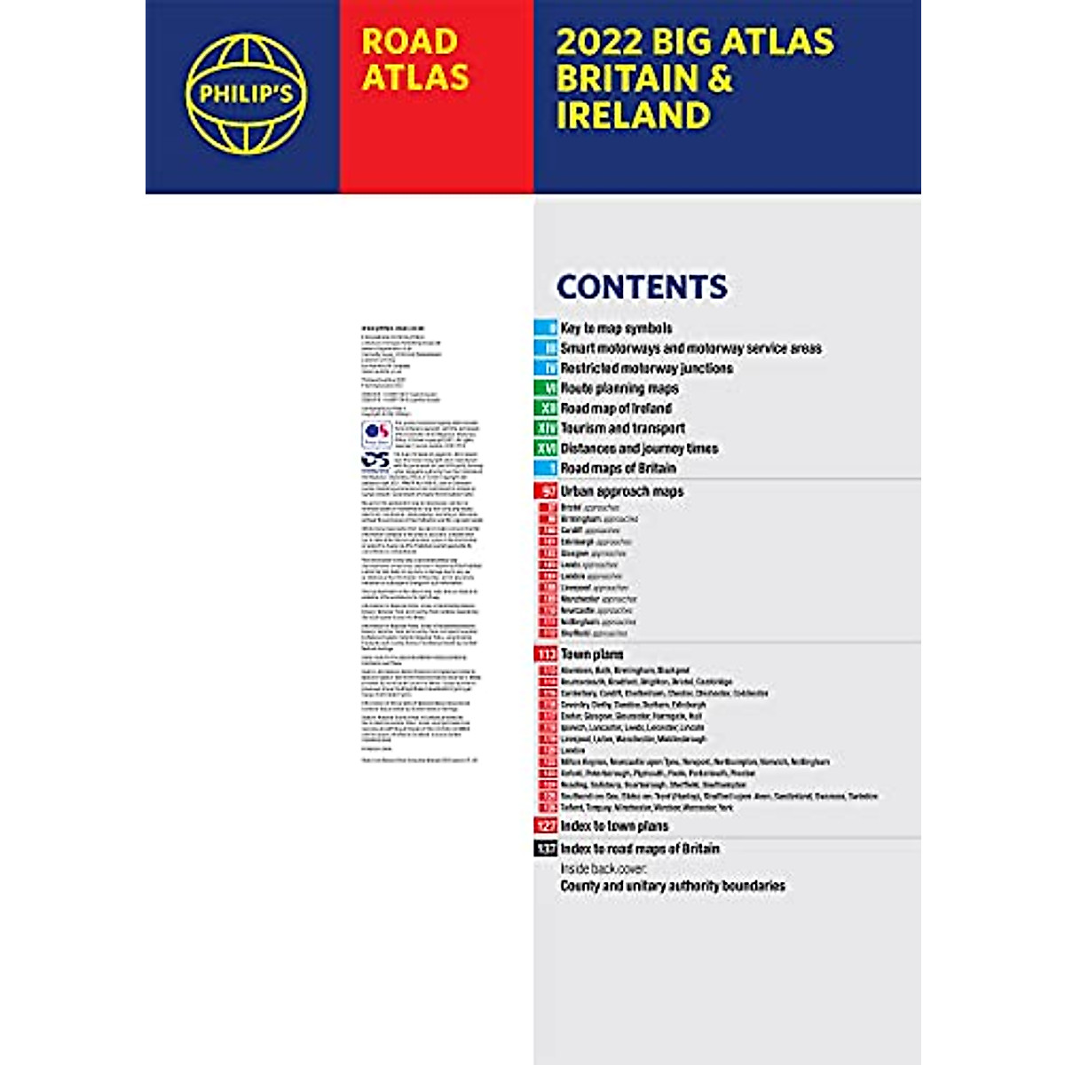2022 Philip's Big Road Atlas Britain and Ireland: (A3 Spiral binding) (Philip's Road Atlases)