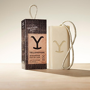 Yellowstone Men's Fragrance & Grooming Gift Set, Eau de Cologne & Artisinal Bar Soap On A Rope - 3.4 fl oz (100 mL) |10 oz