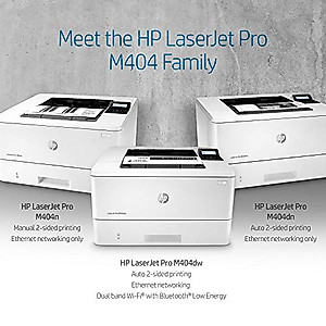 HP LaserJet Pro M404n Monochrome Printer with built-in Ethernet (W1A52A)