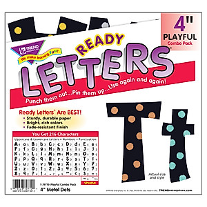 Metal Dots 4" Playful Combo Ready Letters®