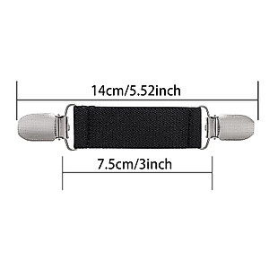 4Pcs Mitten Clips Kids Winter Glove Clips Stainless Steel Fit Dress Clips Toddler Glove Clips Elastic Mitten and Glove Caps Clips for Baby Kids Toddler and Adults Clothing Garments Clips