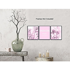 Fashion Wall Art & Decor - Glam Luxury Fashion design Poster - Haute couture - Inspiration Motivation Positive Quotes Wall Decor - Shabby chic Wall Art - Gift for Woman, Girl, Teens, Fashionista