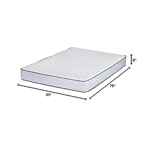 Greaton, 5/7/8/10 Inch Medium Firm High Density Foam Mattress, Comfortable Mattress for Cooler Sleep Supportive & Pressure Relief, Full XL, White