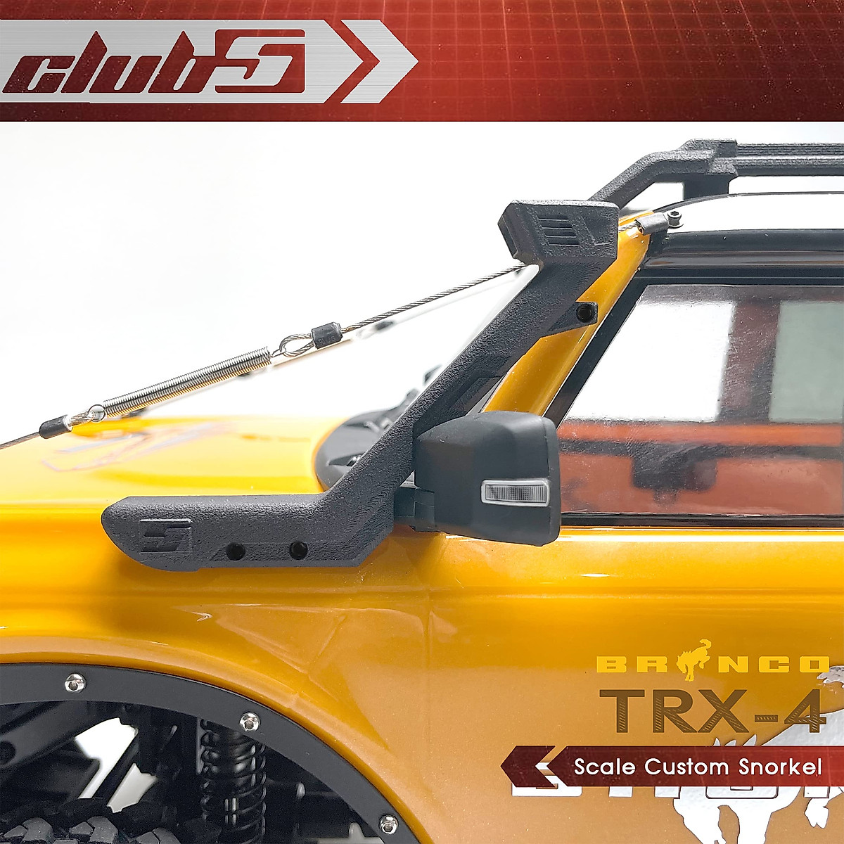 Club 5 Racing Scale Custom Snorkel for TRX-4 2021 Bronco