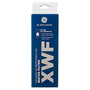 GE XWF Refrigerator Water Filter | Certified to Reduce Lead, Sulfer, and 50+ Other Impurities | Replace Every 6 Months for Best Results | Pack of 1