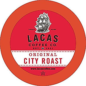 Lacas Coffee Single Cups, 24 Count (Original City Roast)