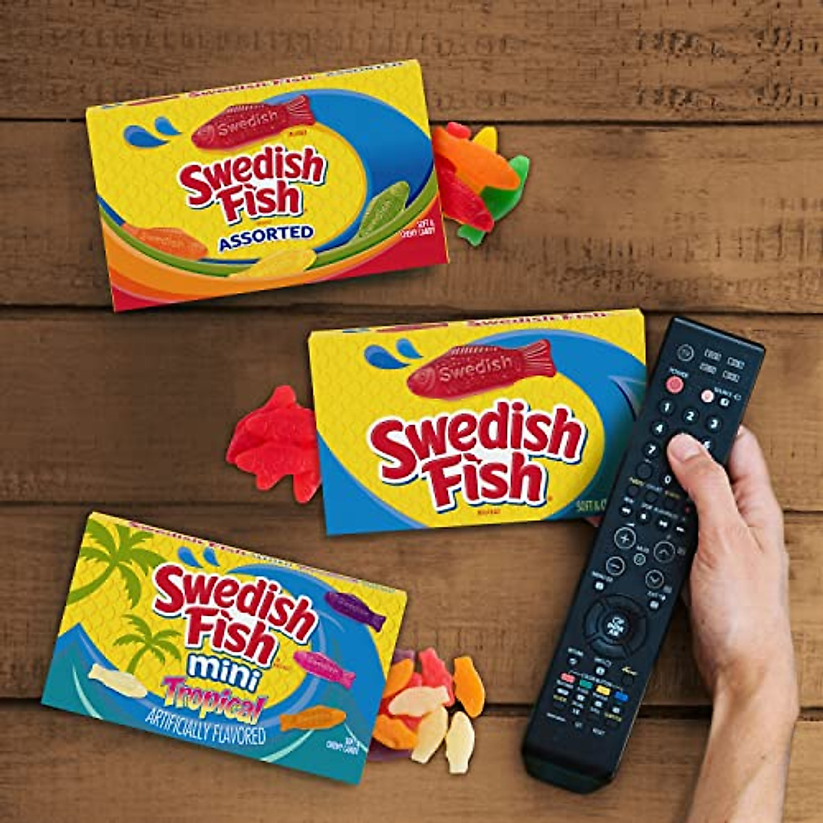 SWEDISH FISH Soft & Chewy Candy, 12 - 3.1 Oz Boxes