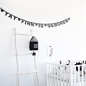 Fonder Mols Customizable Banner Letters Black DIY Kit 124 Counts Make Your Own Banner