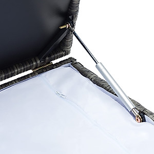 SAFAVIEH Outdoor Collection Oliveira Grey/White Cushion Box