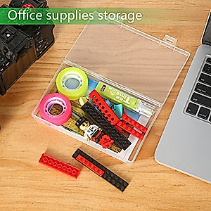 Gbivbe Photo Storage Bag 4x6, 10 Inner Large Photo Storage Box Photo Cases Store up to 1000 Photos, Photo Organizer Cards Craft Keeper with Handle for Photo Puzzles Cards Seed Packets (White)