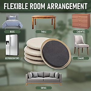 Heavy Duty Furniture Moving System with Lifter Tool and 4 Sliders - Easy Furniture Moving and Lifting Set - Safe for Hardwood Floors and Carpet - Supports Up to 900 lbs