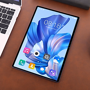 Gugxiom 10.1 Inch Tablet, 5G WiFi Tablet, 8GB RAM 128GB ROM, Dual SIM, Dual Standby, Dual Camera, 3200x1440 Resolution, Android 11 Support, for Home Office (Blue)