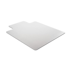 Universal Cleated Chair Mat for Low and Medium Pile Carpet 36 x 48 Clear
