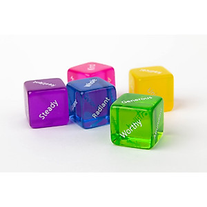 Unity Books Intention Dice – Personal Growth Game, self-Reflection Tools, Creativity Tool, Inspirational Gifts, Gift for Women, Icebreaker Games, Affirmation Writing, journaling prompts