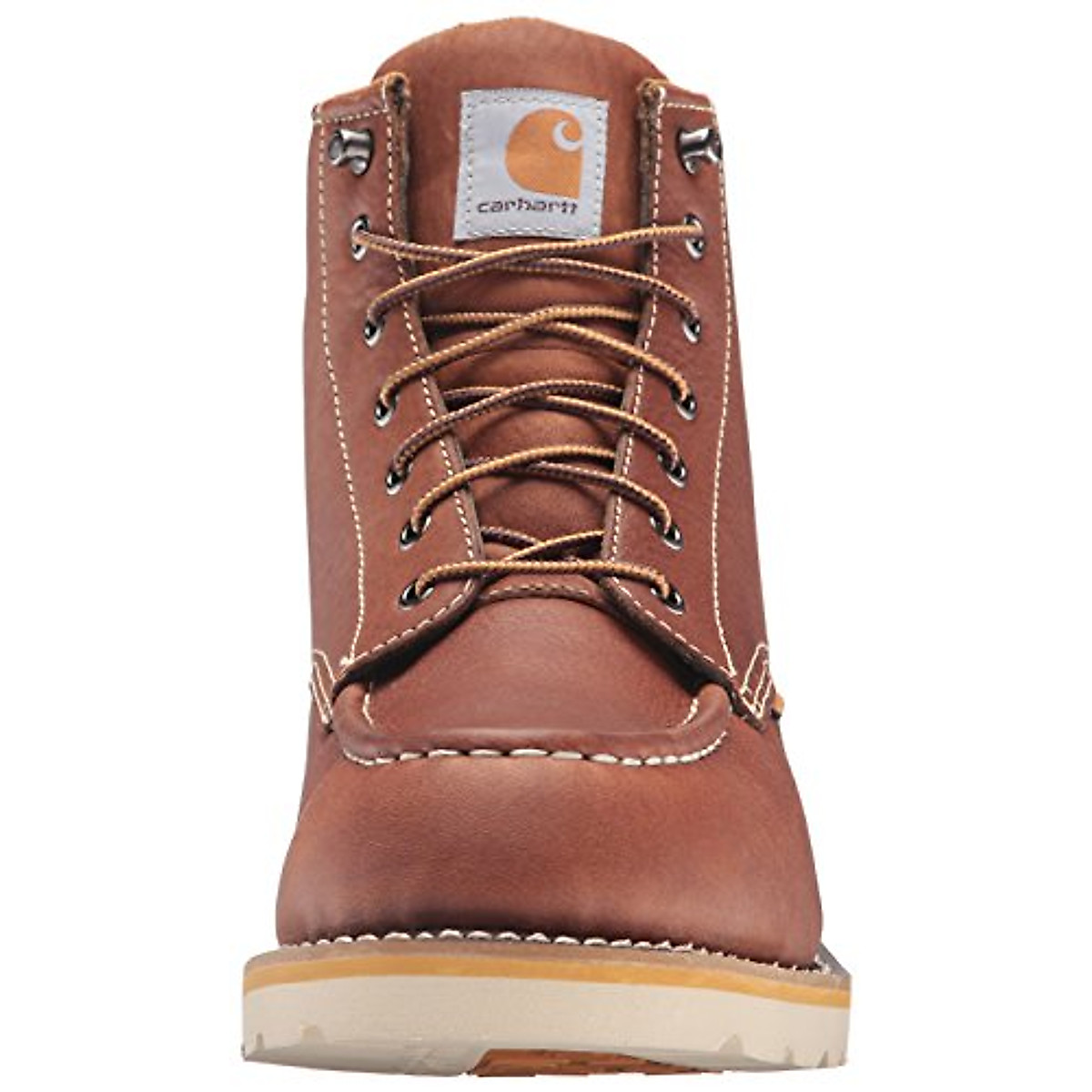 Carhartt mens 6 Inch Waterproof Wedge Soft Toe Work Boot, Tan, 9.5 US