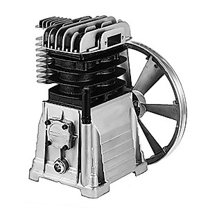 Happybuy Air Compressor Pump 3HP 11.8CFM, 115PSI Single Stage Twin Cylinder Aluminum Air Compressor Head Piston Style Splash Lubrication Pump