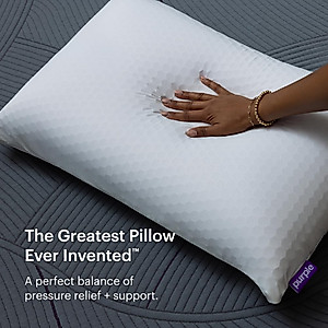 Purple Harmony Pillow | The Greatest Pillow Ever Invented, Hex Grid, No Pressure Support, Stays Cool, Good Housekeeping Award Winning Pillow (Medium)