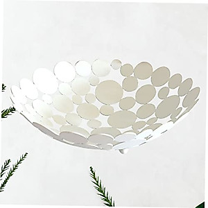 Cabilock wedding decor Decorative Fruit Bowl fruit plate decorative Metal Bowl cupcake stand fruit and vegetable basket black food containers vegetable fruit holder Stainless steel dessert