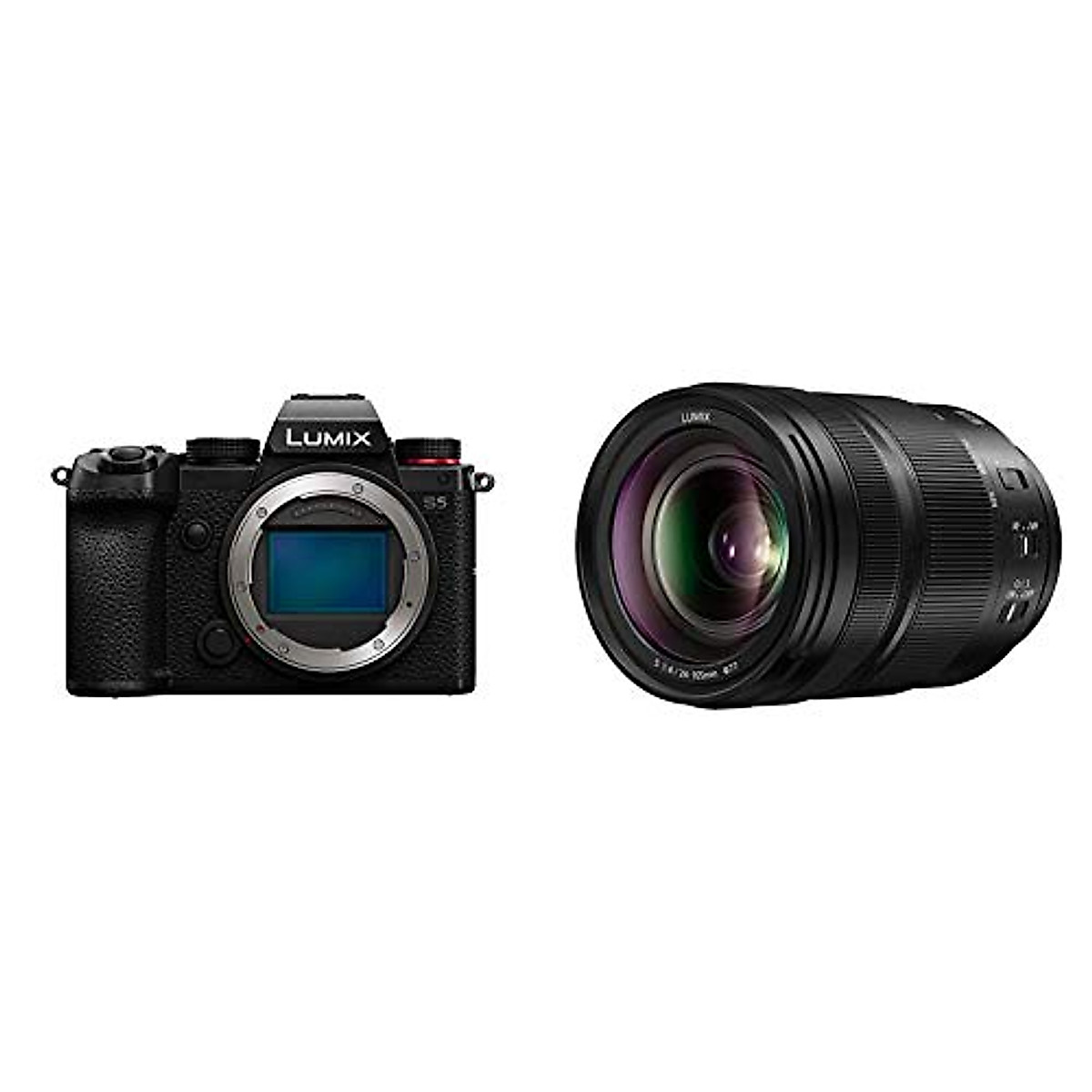Panasonic LUMIX S5 Full Frame Mirrorless Camera (DC-S5BODY) and LUMIX S 24-105mm F4 Lens (S-R24105)
