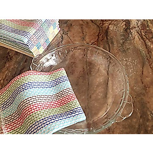 Mia'sDream Cleaning Rags Tidy Cotton Dish Cloths Dish Rags Cleaning Cloth, Absorbent Odor Free Dishcloths Kitchen Dish Towels, 13inch x 13inch 8 Pack Multi Colors