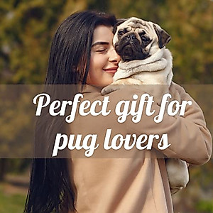 InnoBeta Pug Blanket, Pug Gifts, I Puggin’ Love You, Pug Flannel Blanket for Pug Lovers, Soft Throw Blanket for Women, Girlfriend, Besties, Wife, Bed, Sofa Blanket 50"x 65"