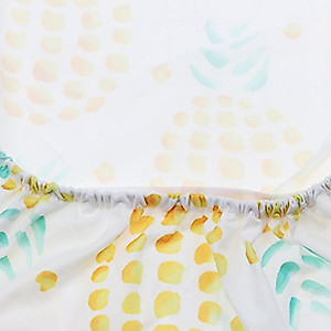 Tongina Reusable Diaper Change Table Pad Covers, Pineapple, as described