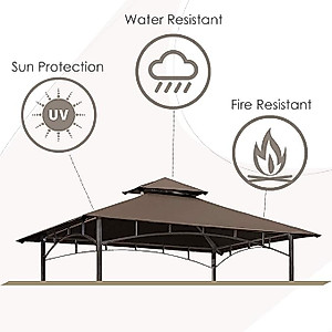 Easylee 8' x 5' Grill Gazebo Replacement Canopy Top