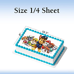 Create Your Own 1/4 Sheet - 10.5’ x 8’’ Icing Toppers - Personalized Cake Images for Birthday Wedding Graduation Special occasion - Customized Cake Topper - No Known Allergens