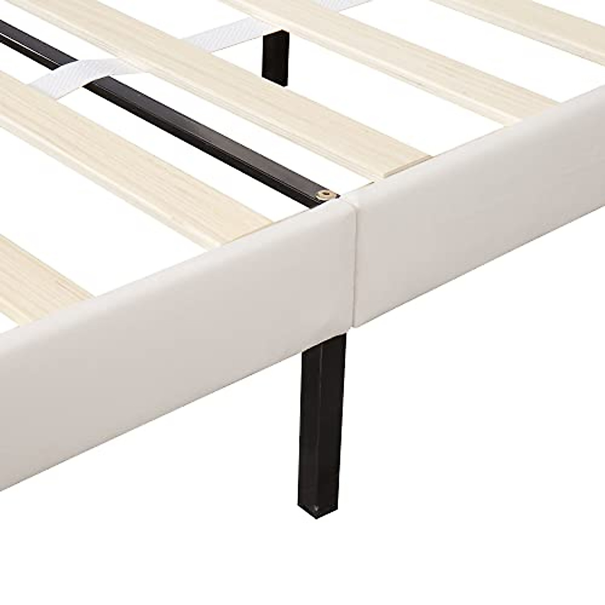 Lifeand Full Size Storage Bed Velvet Upholstered Platform Bed with a Big Drawer - Beige