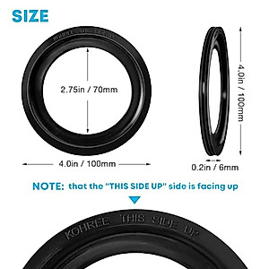 Kohree RV Toilet Seal Replacement Flush Ball Seal, Toilet Accessories for Use with Dometic RV Toilet 300 310 320 Series - Replacement Toilet Parts Fits for Part Number 385311658 (2 Pack)