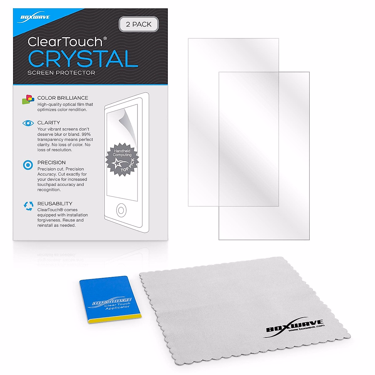 BoxWave Screen Protector Compatible with Leapfrog LeapPad Academy - ClearTouch Crystal (2-Pack), HD Film Skin - Shields from Scratches for Leapfrog LeapPad Academy