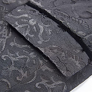 Men Shiny Sequins Suit Jacket One Button Notched Lapel Party Sport Coat Gold Sequin Stylish Slim Tux Dress Blazer (Black,3X-Large)