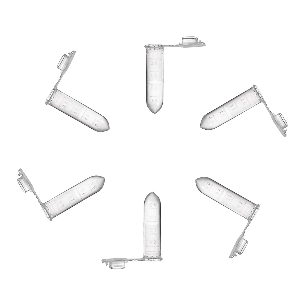 Polypropylene 2.0 ml Micro-centrifuge Tube with Snap Cap, Natural (Pack of 500)